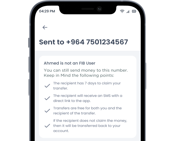 Domestic Transfers - First Iraqi Bank - FIB